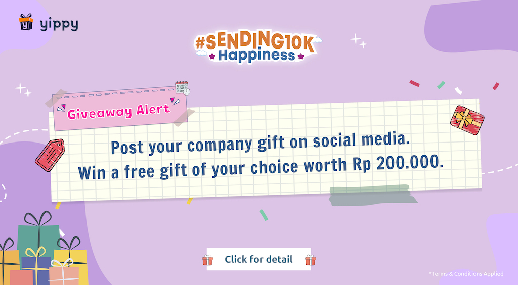 Giveaway Alert: Post Your Gift #Sending10KHappiness – Yippy